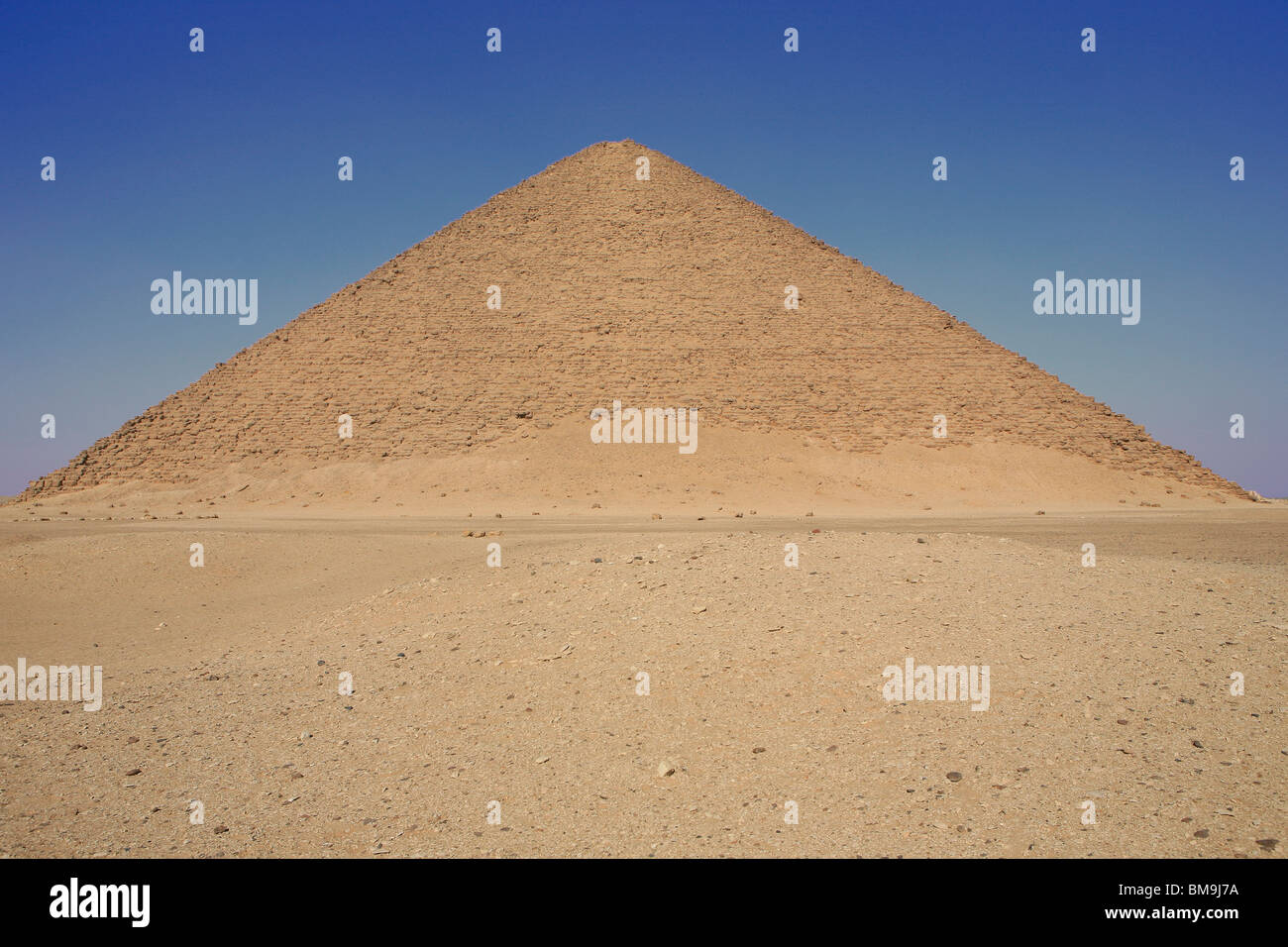 The Red Pyramid (also called the North Pyramid) of the Egyptian Pharaoh ...
