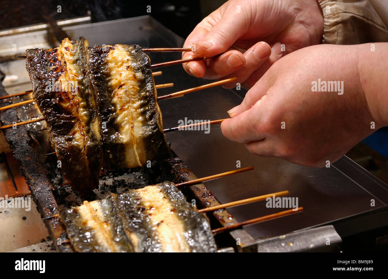 Slices of eel hi-res stock photography and images - Alamy