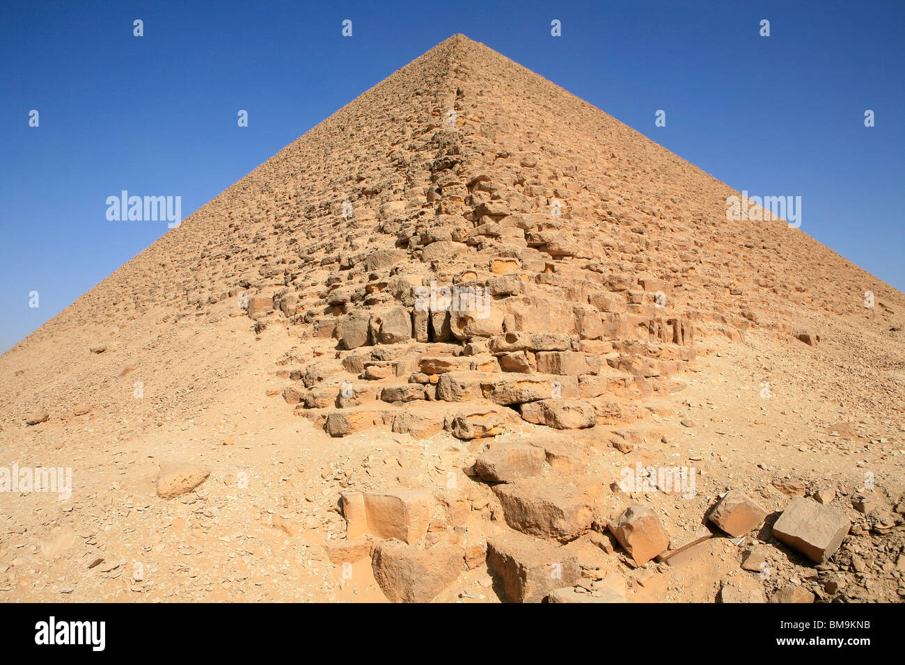 The Red Pyramid (also called the North Pyramid) of the Egyptian Pharaoh ...