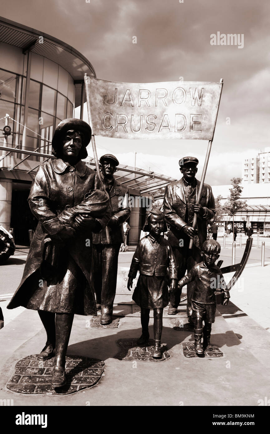 Jarrow Crusade memorial in Jarrow, Tyne and Wear, England, UK Stock ...