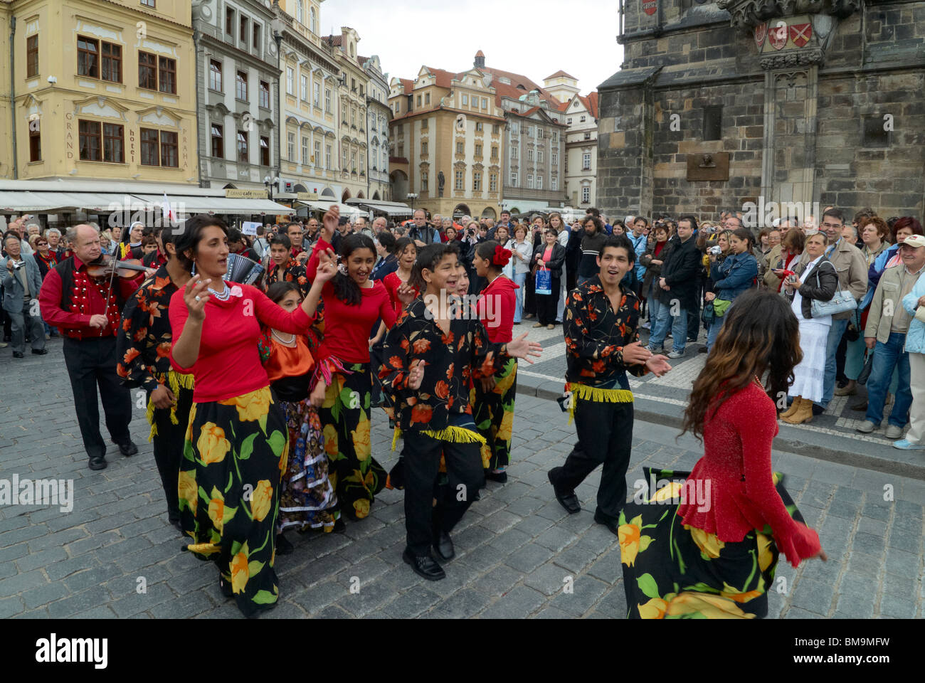 Gypsy Festival in Prague on the Old Town Square Stock Photo - Alamy