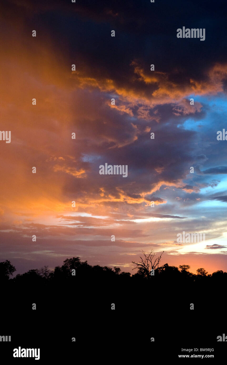 Colourful african sunset hi-res stock photography and images - Alamy