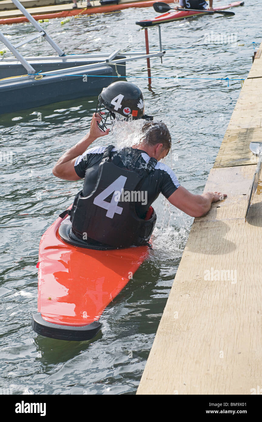 Man In A Kayak Stock Photo - Alamy