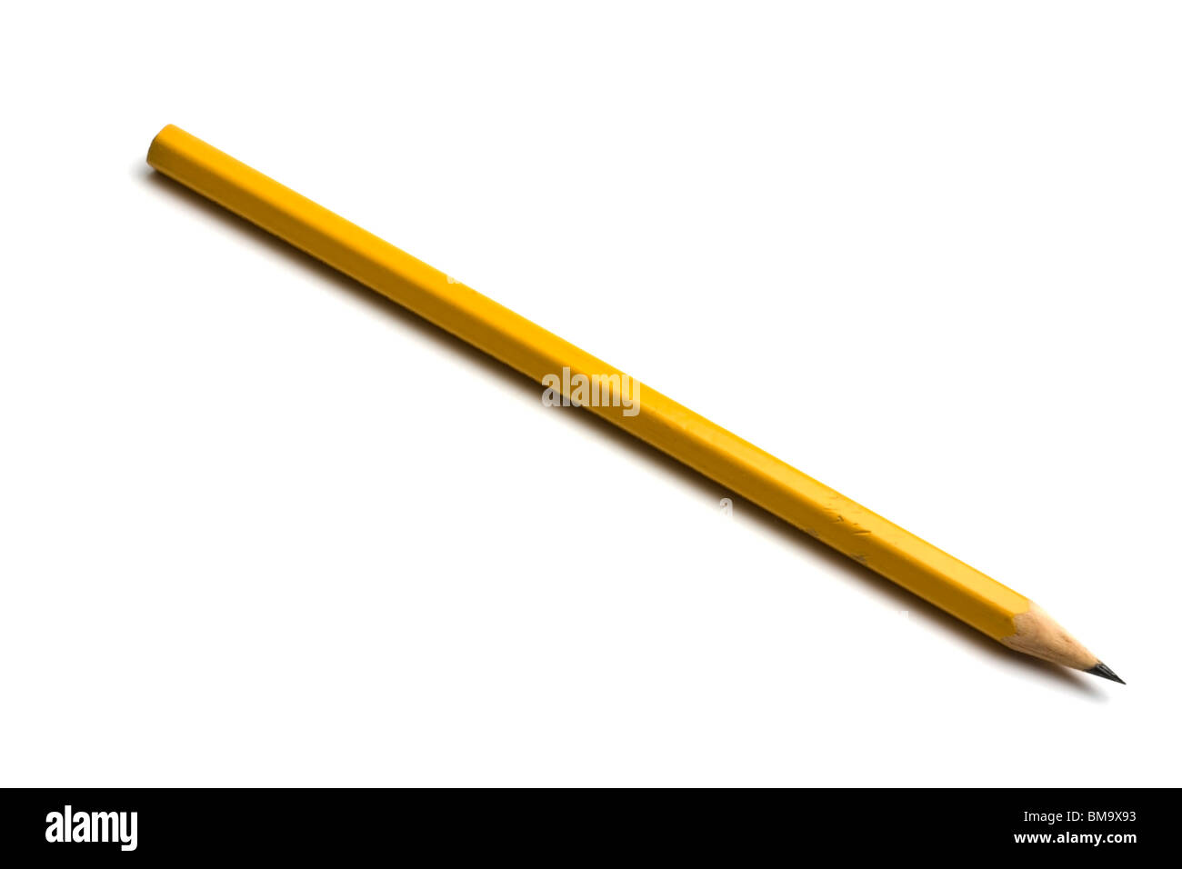 Yellow pencil isolated on white background Stock Photo - Alamy