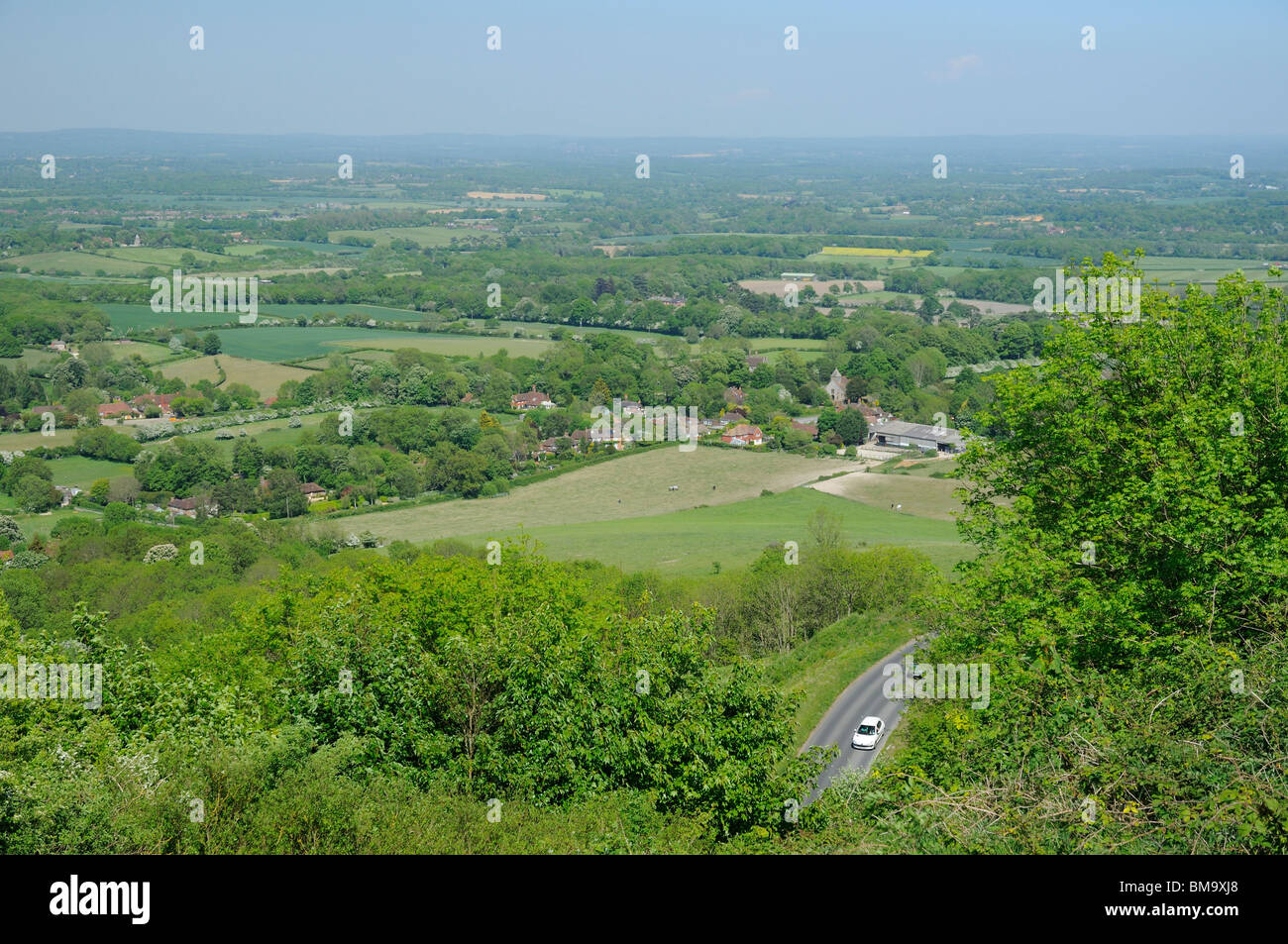 A view from the Ditchling Beacon in Sussex, England Stock Photo - Alamy