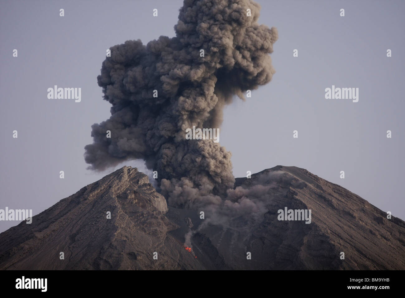 Cloud of volcanic ash from Semeru, Java, Indonesia Stock Photo - Alamy