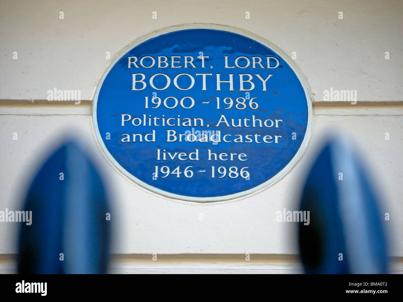 blue plaque marking a home of robert, lord boothby, in eaton square ...