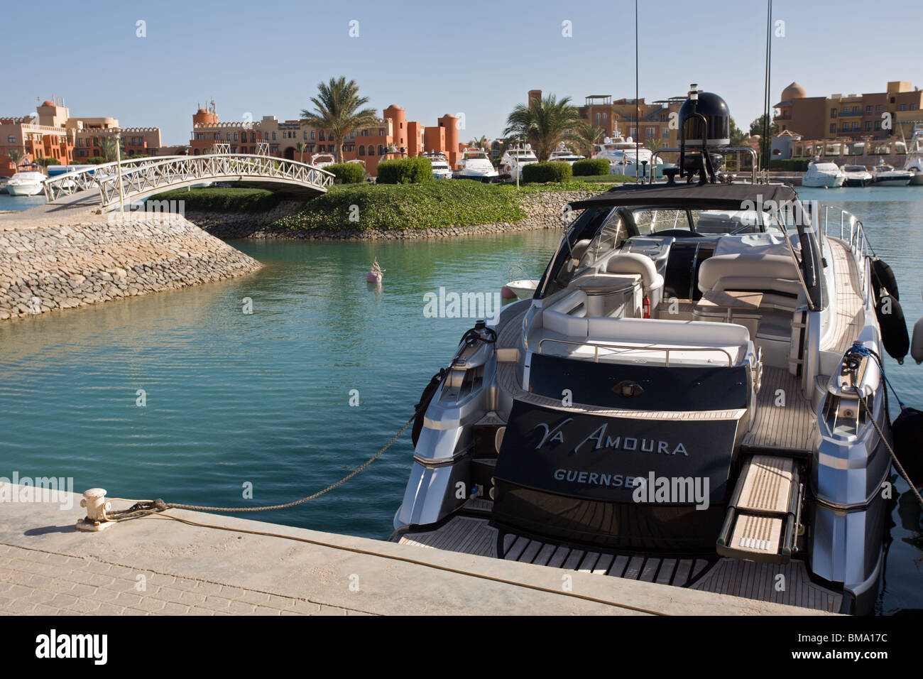 El Gouna Marina: Speed Boat Stock Photo - Alamy