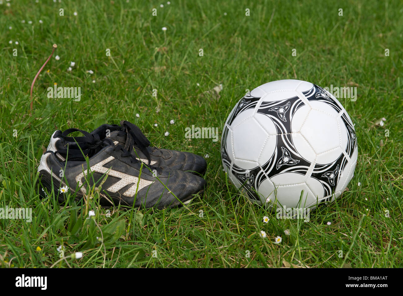 Football boots and ball hi-res stock photography and images - Alamy