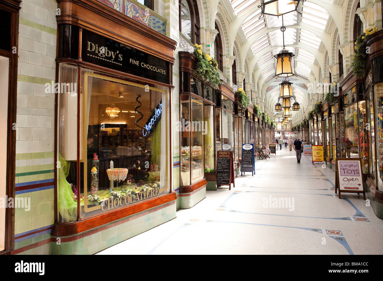 The Art Nouveau Royal Arcade in Norwich city centre Stock Photo - Alamy