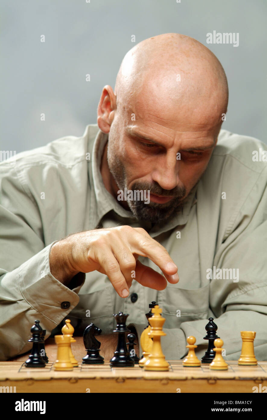 A chess player Stock Photo - Alamy