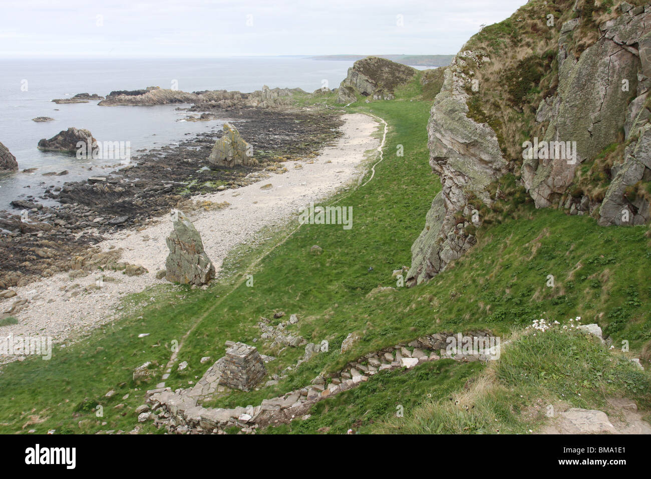 Giant steps staircase on Aberdeenshire coastal path near Cullen ...