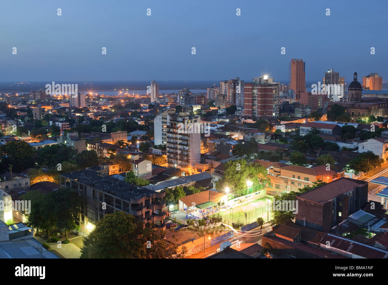 Paraguay City At Night