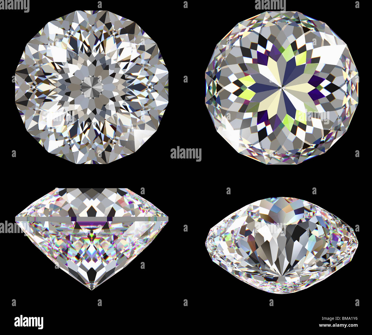 Diamond star black background Cut Out Stock Images & Pictures - Alamy