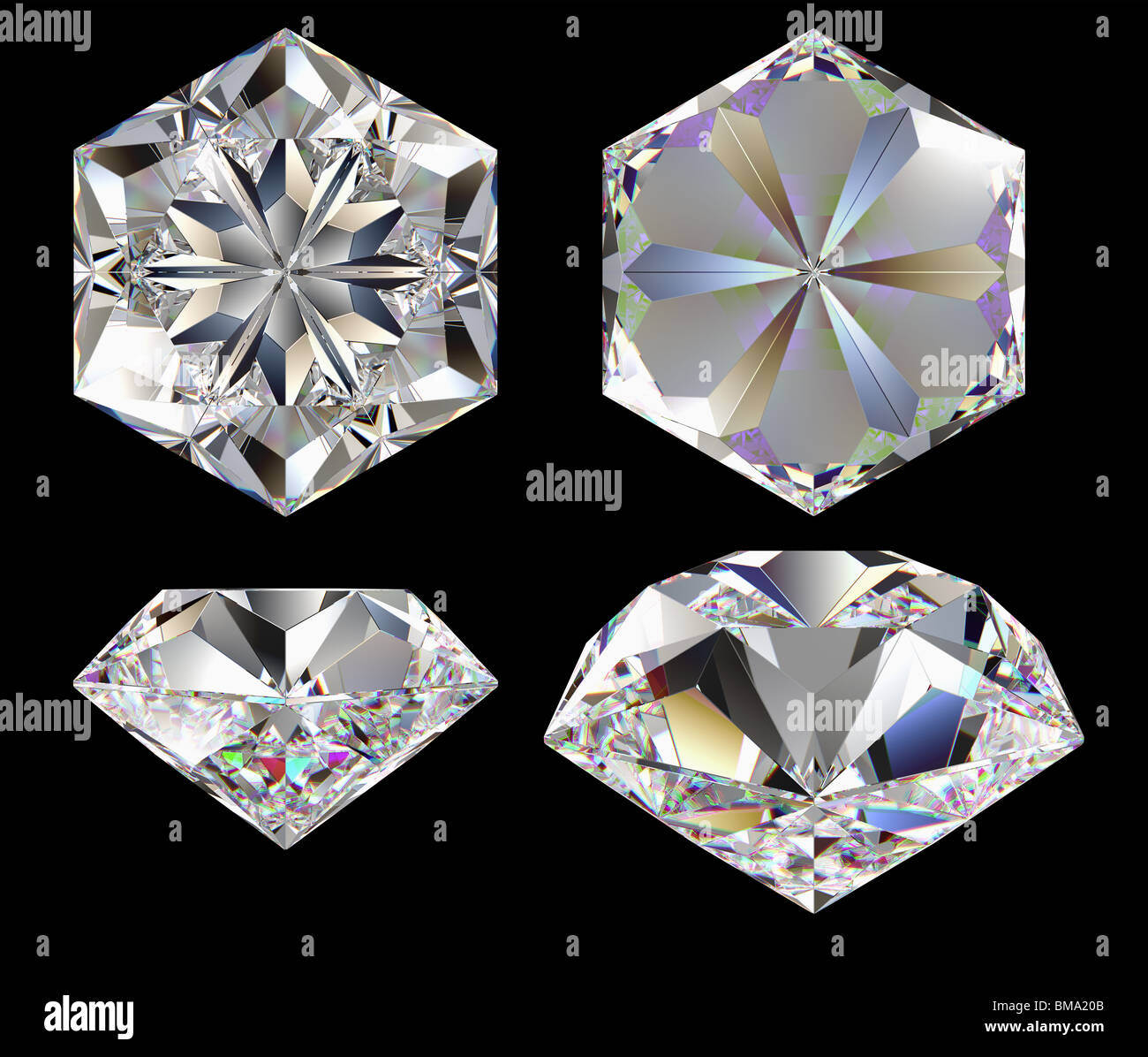 Diamond star black background Cut Out Stock Images & Pictures - Alamy