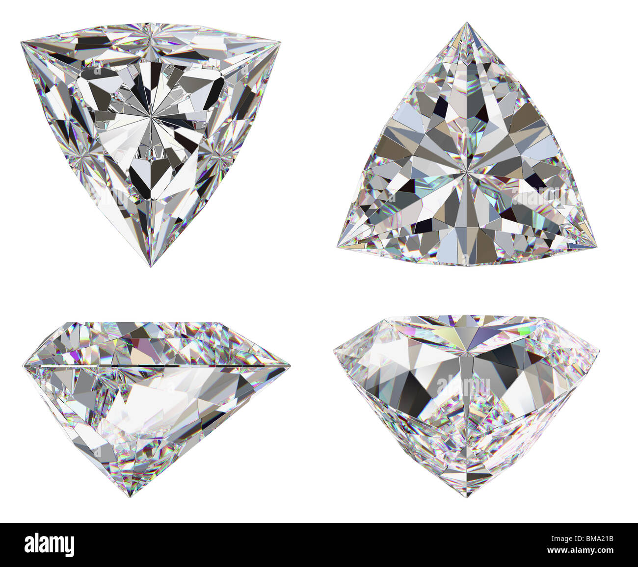 Diamond three star isolated brilliant Stock Photo - Alamy