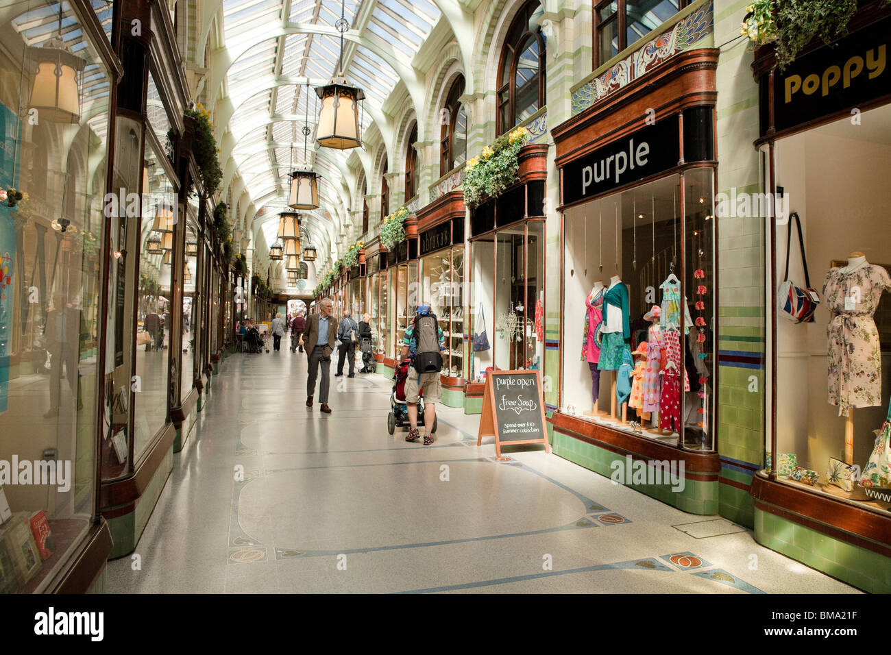 The Art Nouveau Royal Arcade in Norwich city centre Stock Photo - Alamy