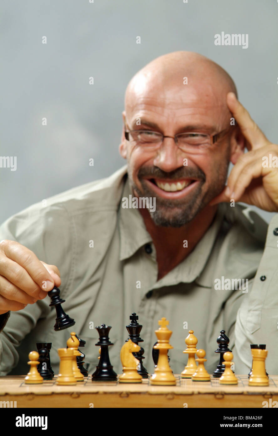 A chess player Stock Photo - Alamy