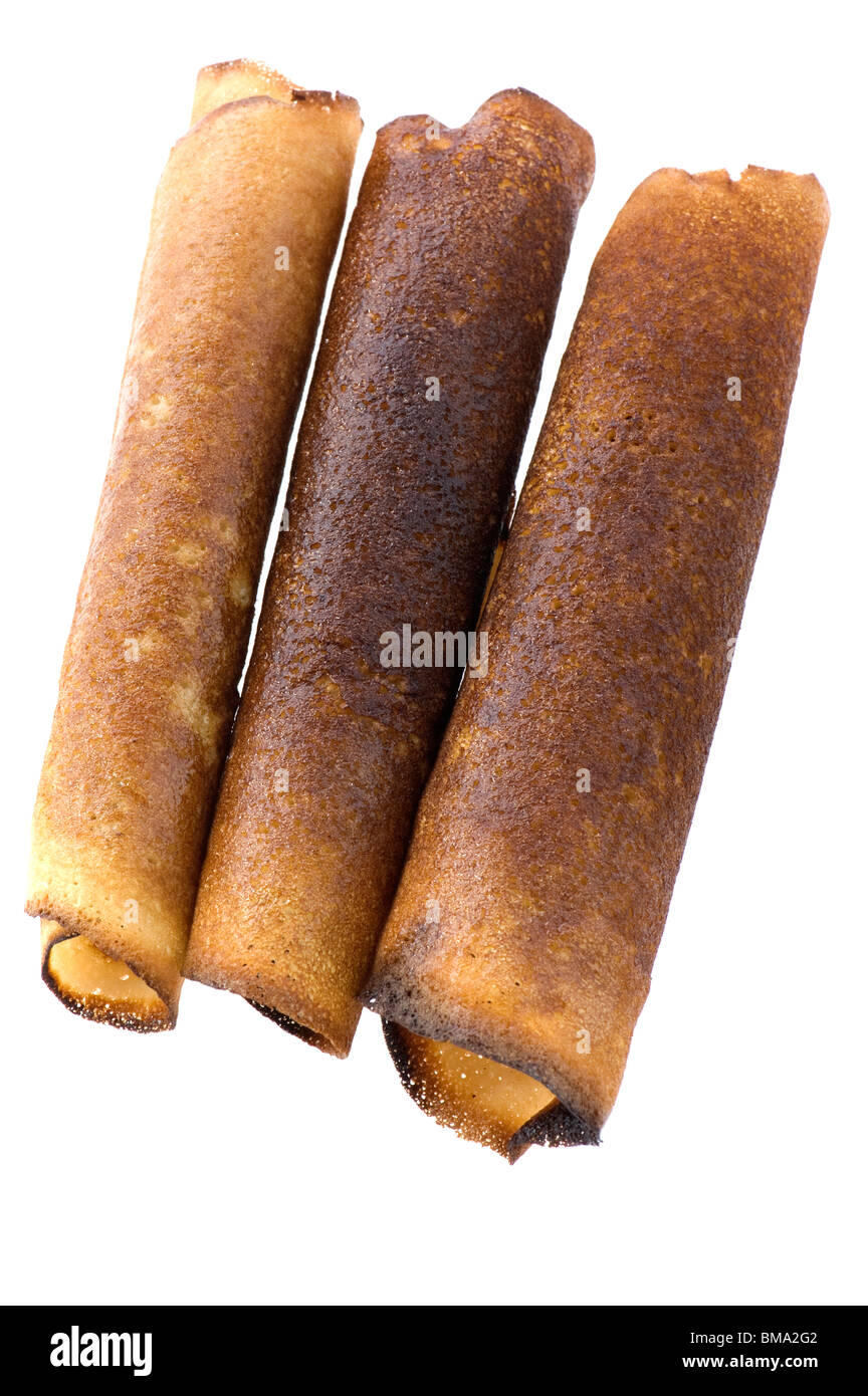 object on white - food pancake close up Stock Photo - Alamy