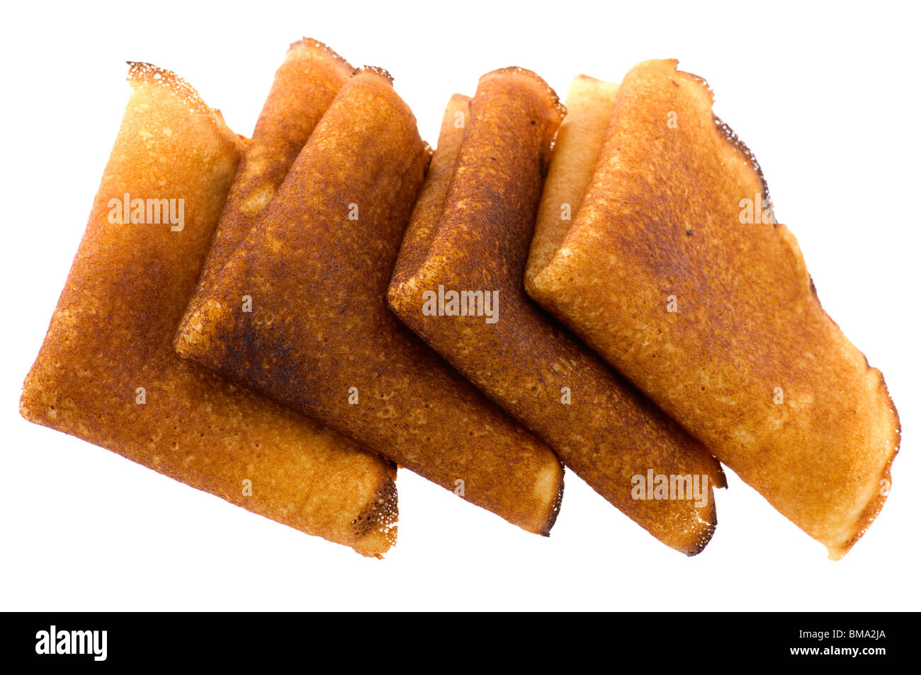 object on white - food pancake close up Stock Photo - Alamy