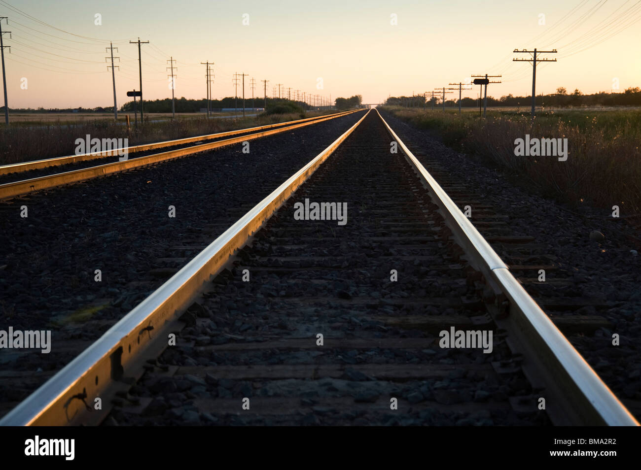 Manitoba prairies track hi-res stock photography and images - Alamy