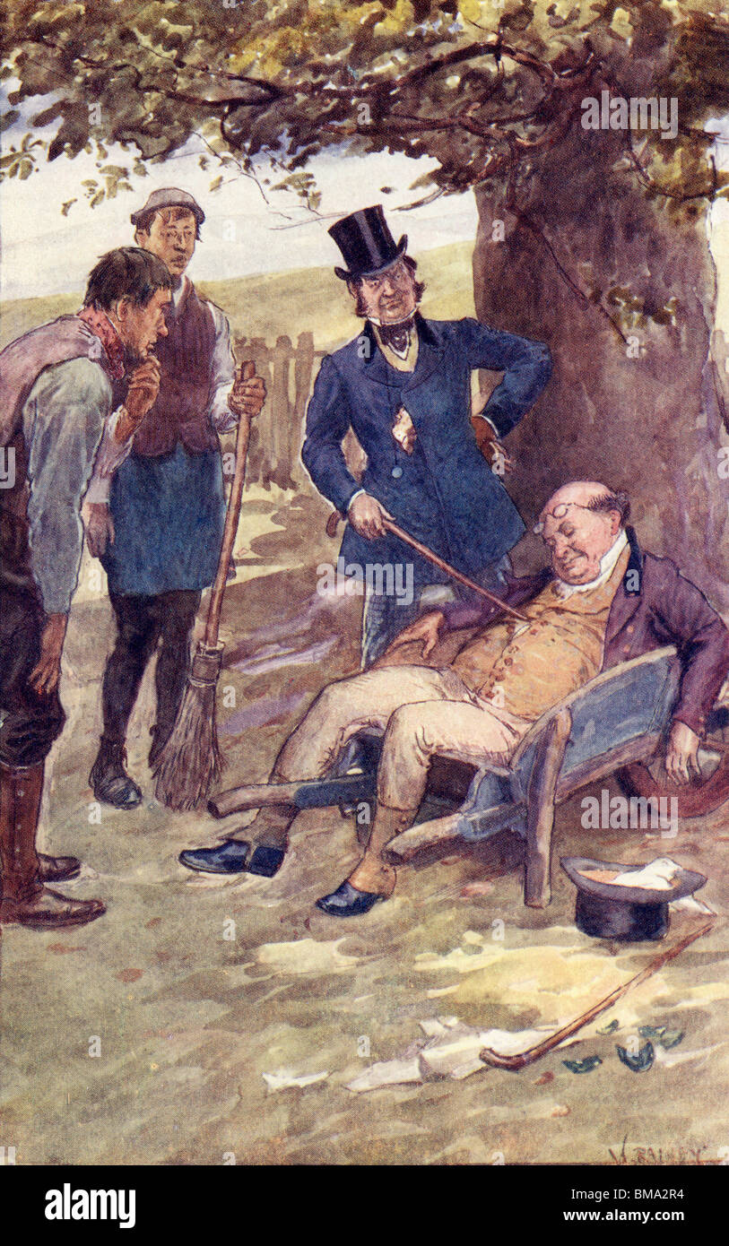 Mr. Pickwick awakened by Captain Boldwig. Frontispiece by William ...