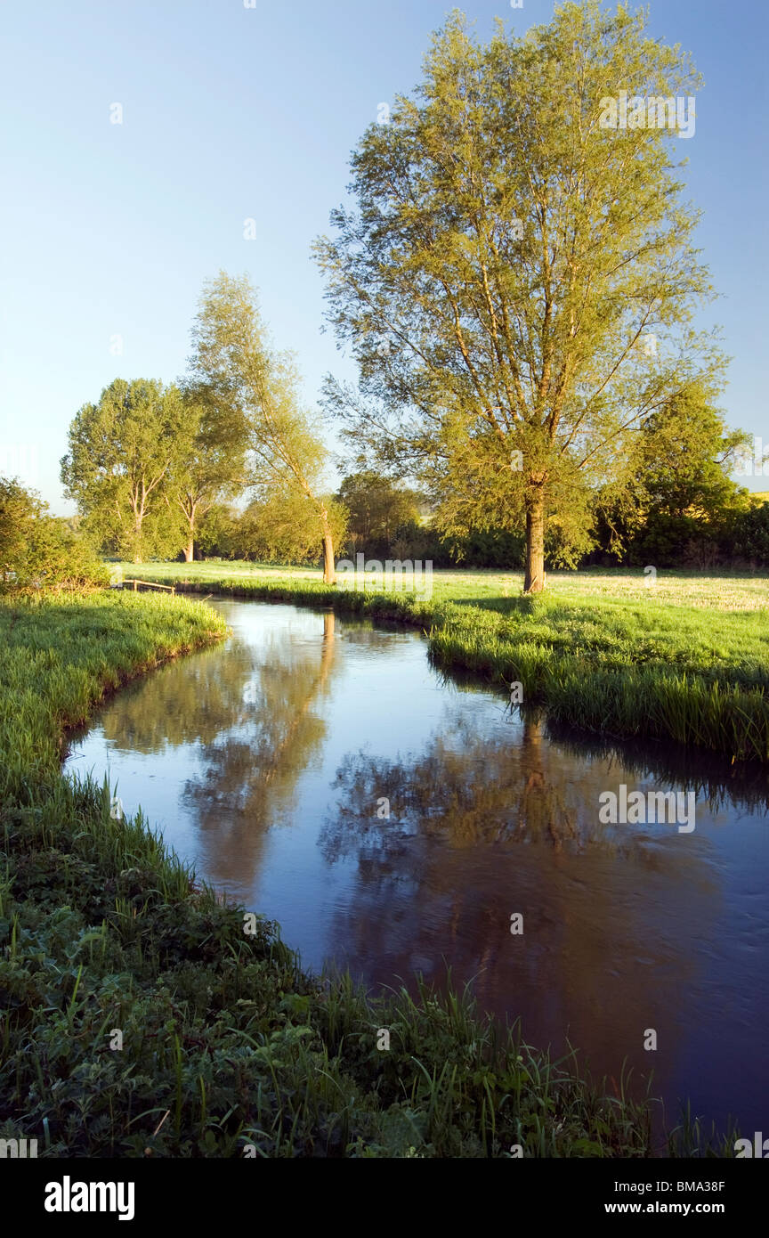 Cotswolds - River Coln Valley near Coln St Aldwyns Stock Photo - Alamy