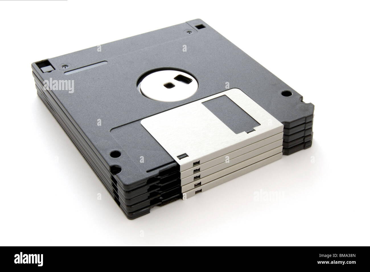 Stack of 3.5 inch floppy disks isolated on a white background Stock ...