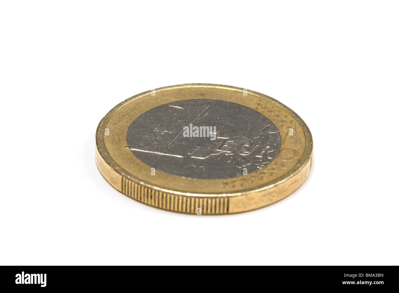 one euro coin - isolated on white Stock Photo - Alamy