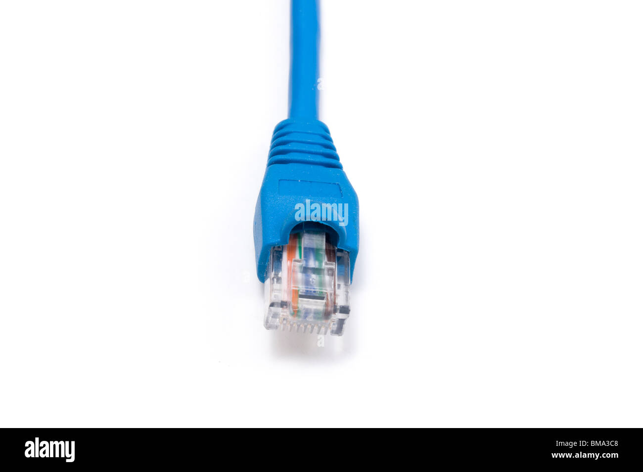 Computer Network Cable isolated on white background Stock Photo - Alamy