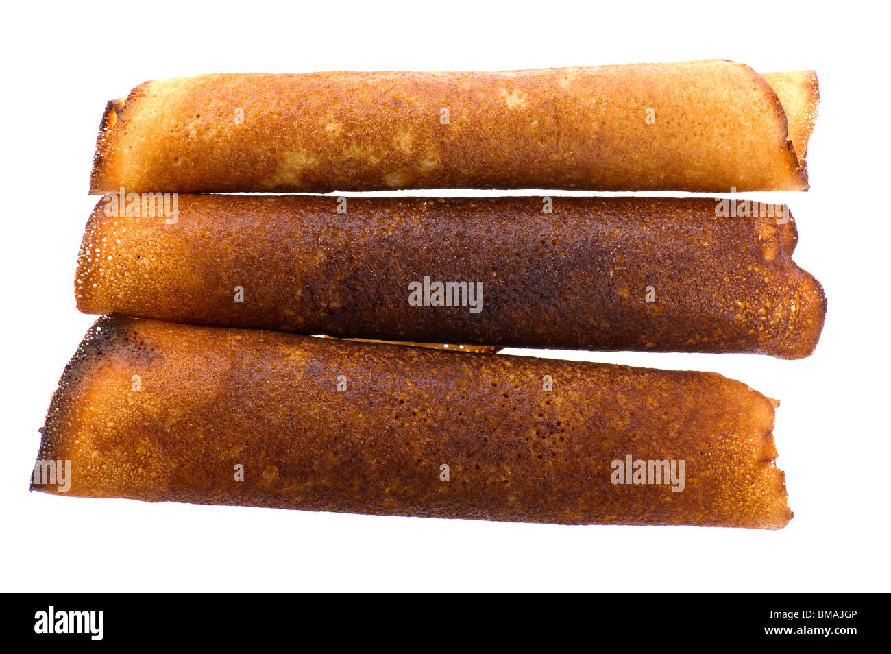 object on white - food pancake close up Stock Photo - Alamy