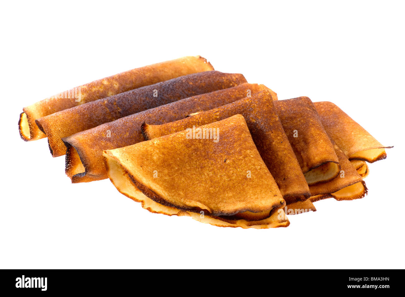 object on white - food pancake close up Stock Photo - Alamy