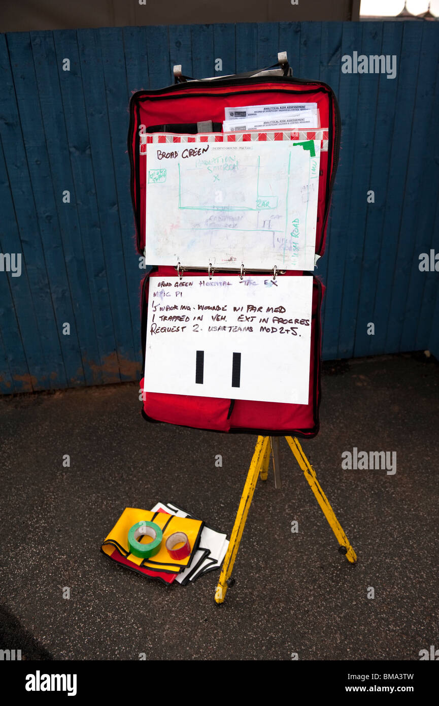 Fire Service Inner Cordon Control Point Board Stock Photo - Alamy