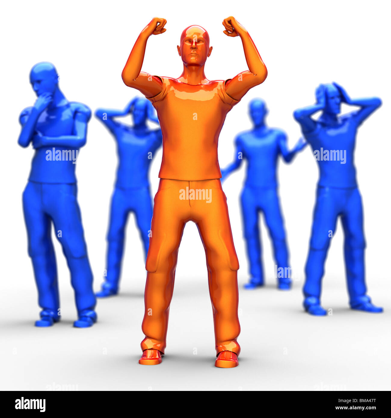plastic character winner Stock Photo - Alamy