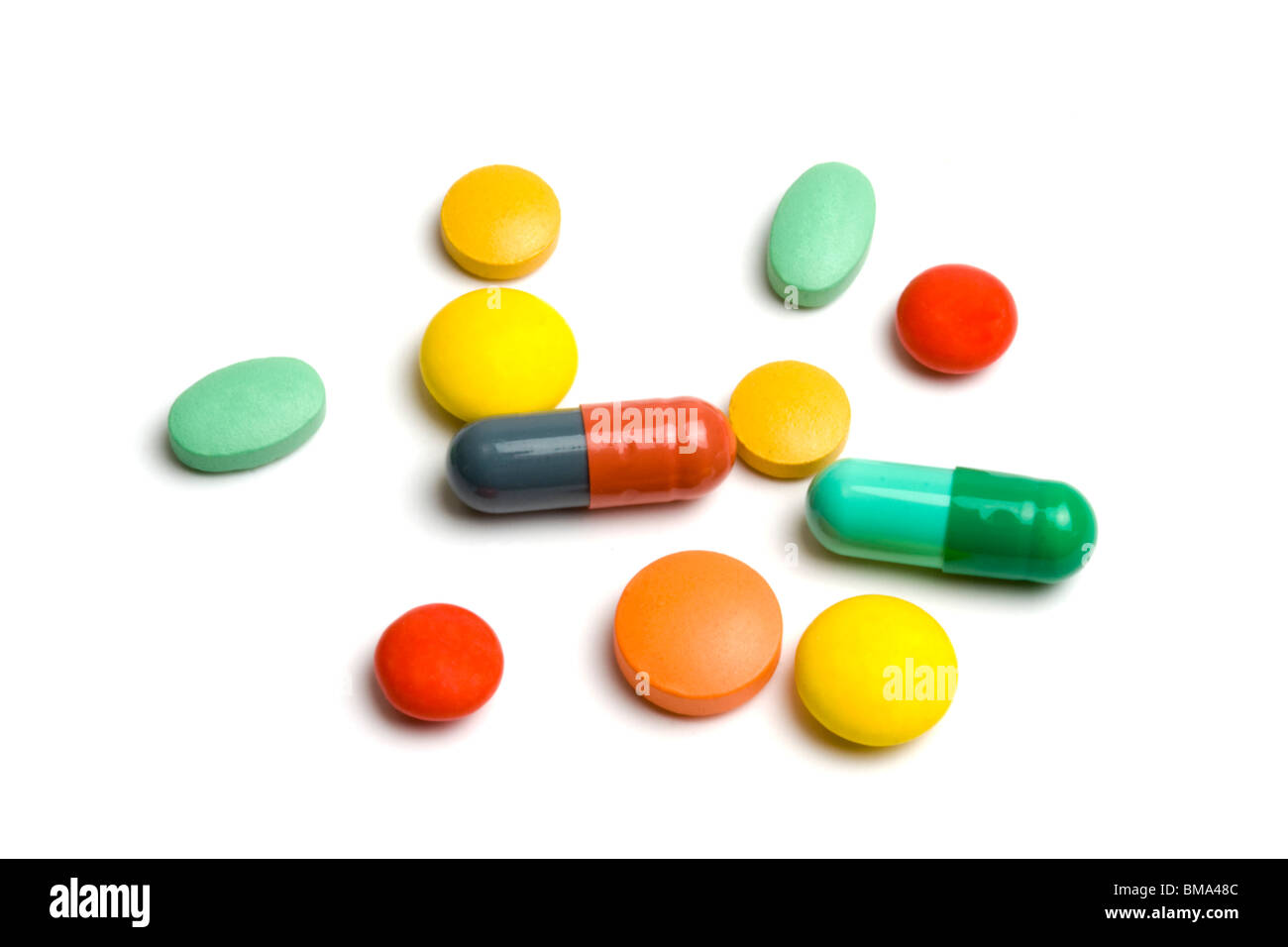 Yellow full capsule drug hi-res stock photography and images - Alamy