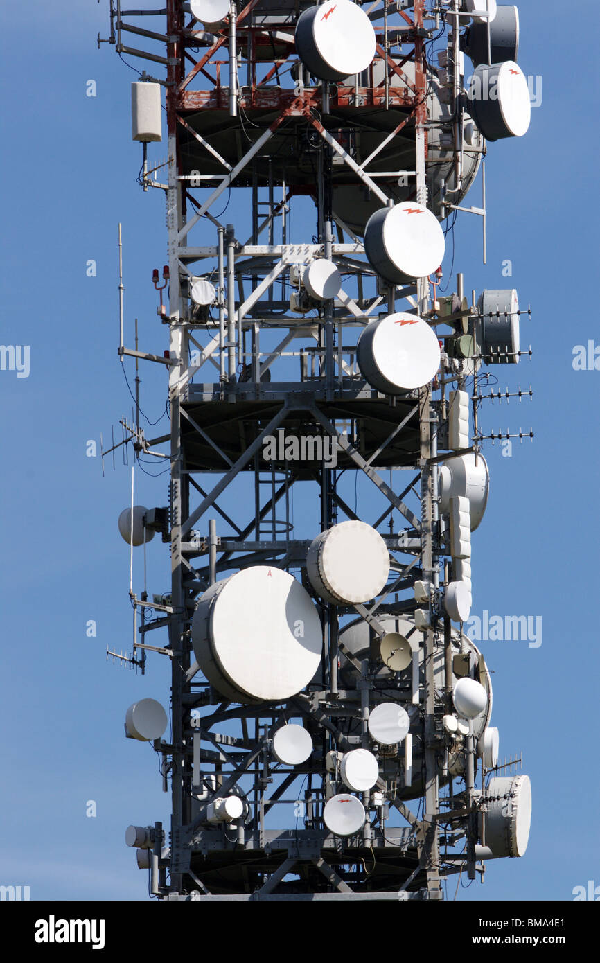 Rai italian Television Transmitter tower Rome Italy Stock Photo - Alamy