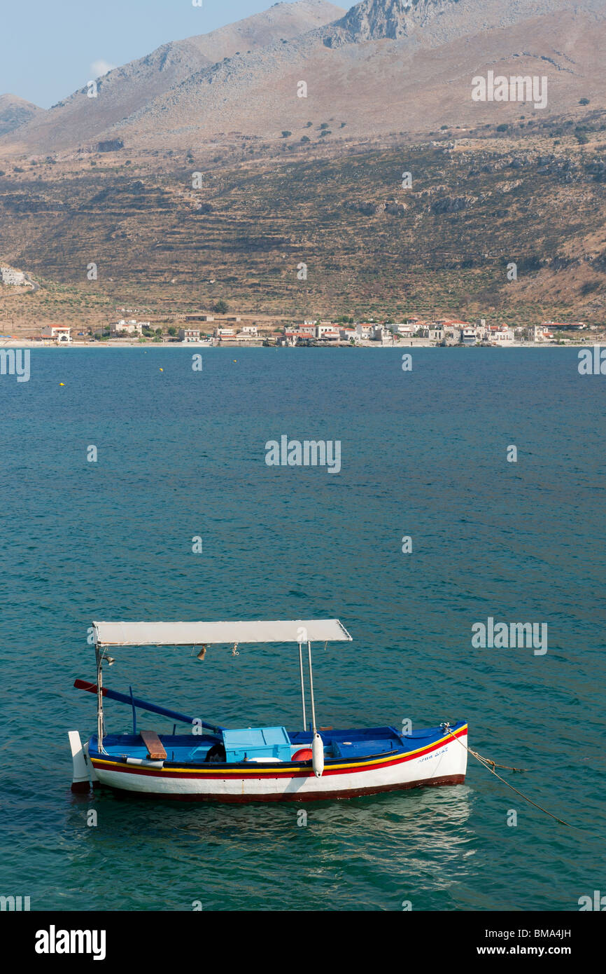 Greek traditional wooden fishing boat hi-res stock photography and ...
