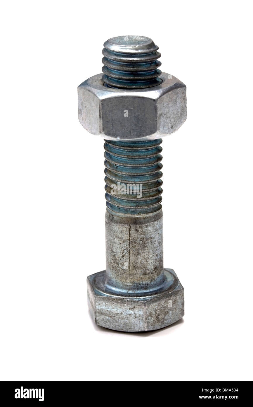 Bolt isolated on white background Stock Photo - Alamy