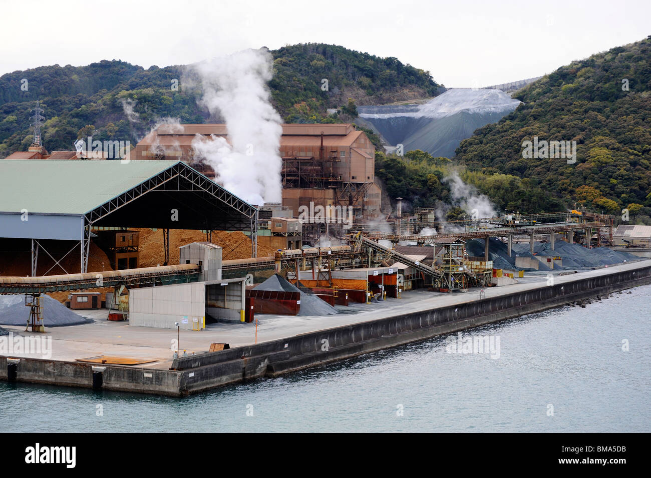 An industrial scene at Hyuga, Miyazaki, Japan Stock Photo - Alamy