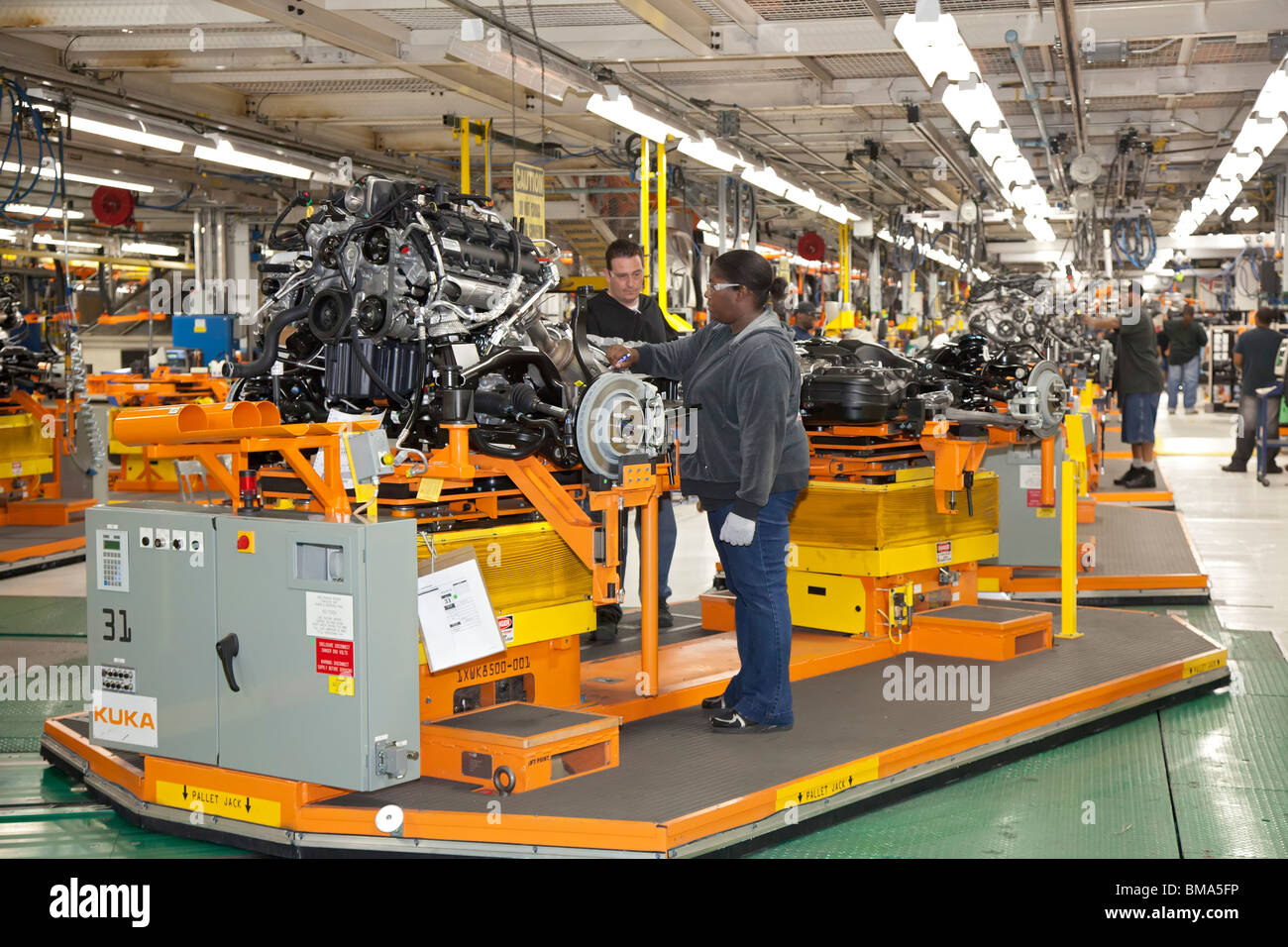 American Car Factory Workers