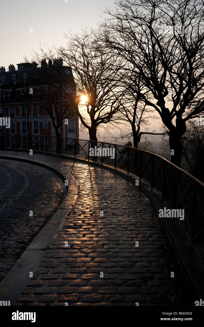 Early morning at Montmartre Paris France Stock Photo - Alamy