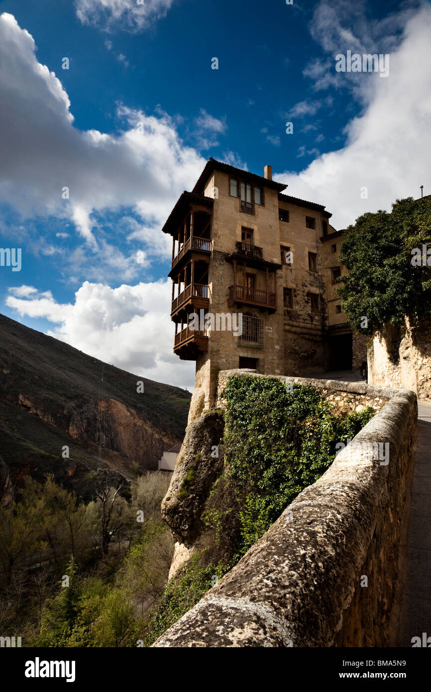 Monuments of the hanging houses of Cuenca, Spain Stock Photo - Alamy