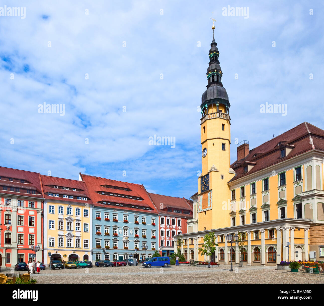 Bautzen city in Germany main square Stock Photo - Alamy
