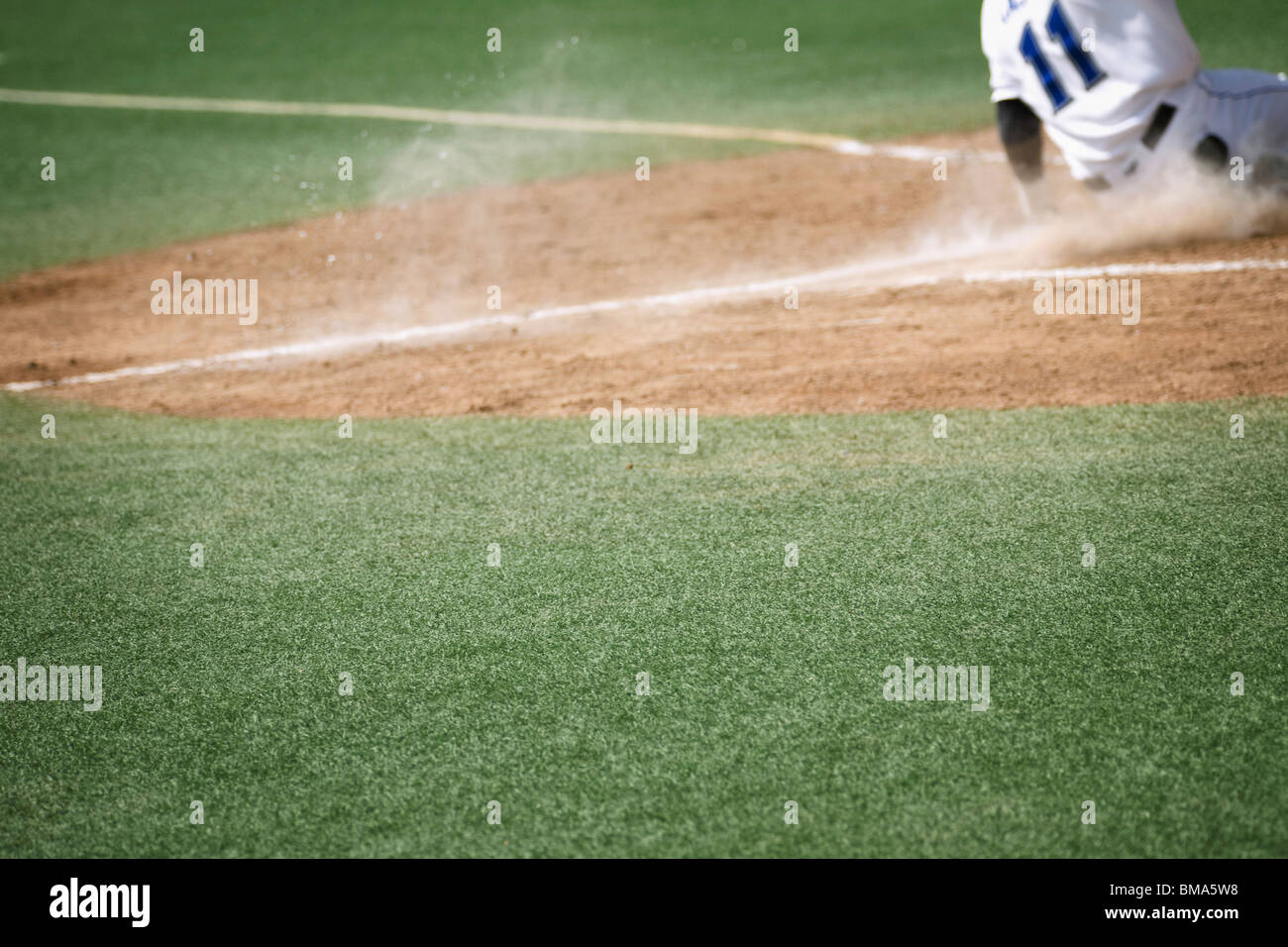 Sliding Into The Base Stock Photo - Alamy