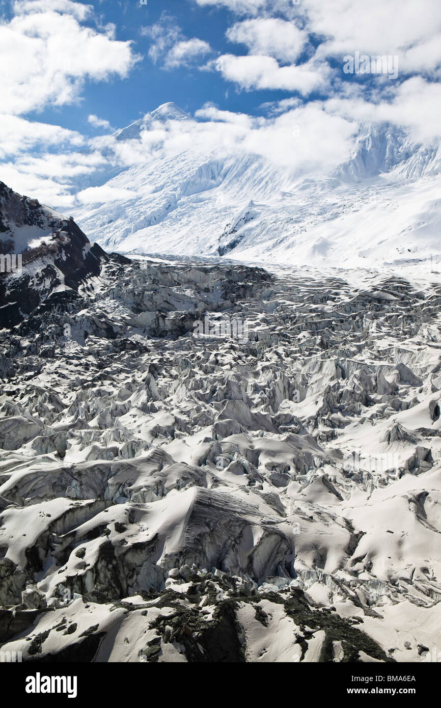 Diran Peak and Minapin Glacier, Hunza, Pakistan Stock Photo - Alamy