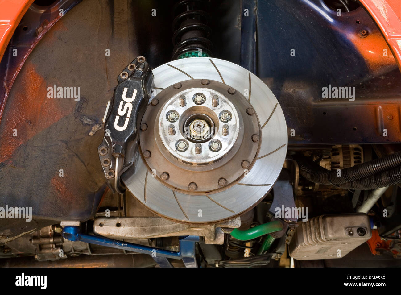 Car brake disc caliper hi-res stock photography and images - Alamy