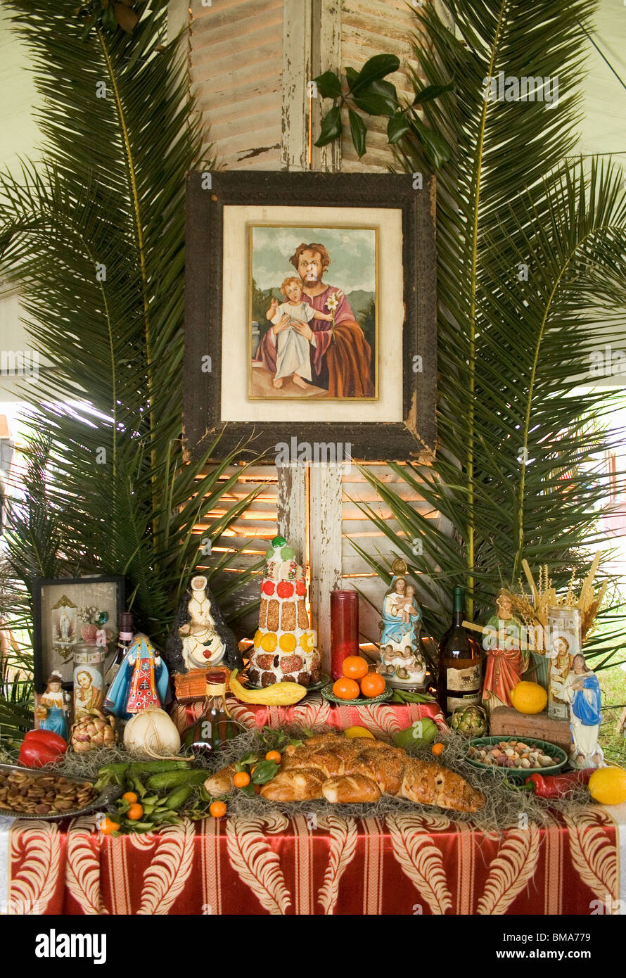 St. Joseph's altar in New Orleans Stock Photo - Alamy