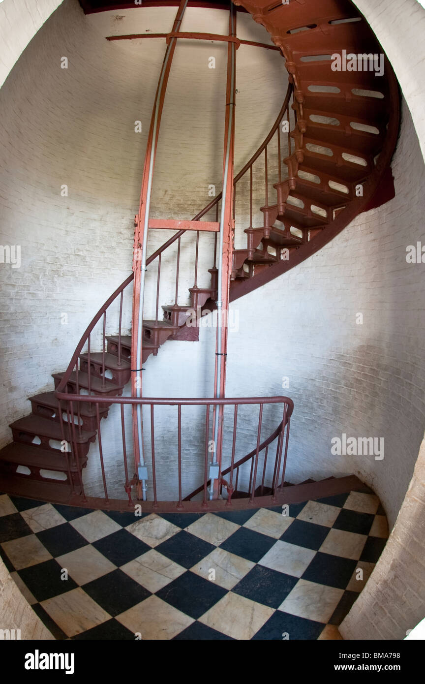 View of interior of Cape Hatteras Lighthouse Stock Photo - Alamy