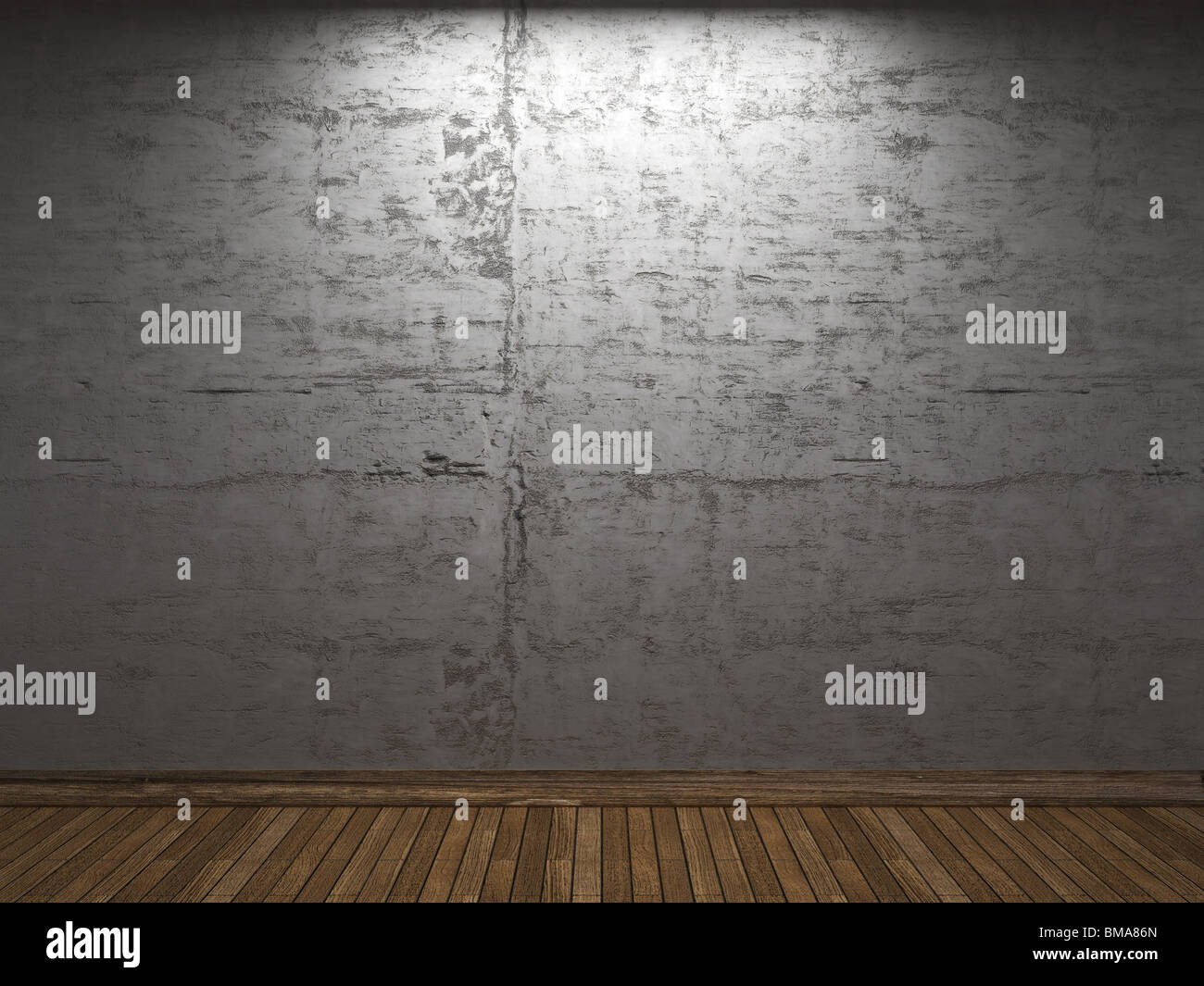 old concrete wall made in 3D graphics Stock Photo - Alamy