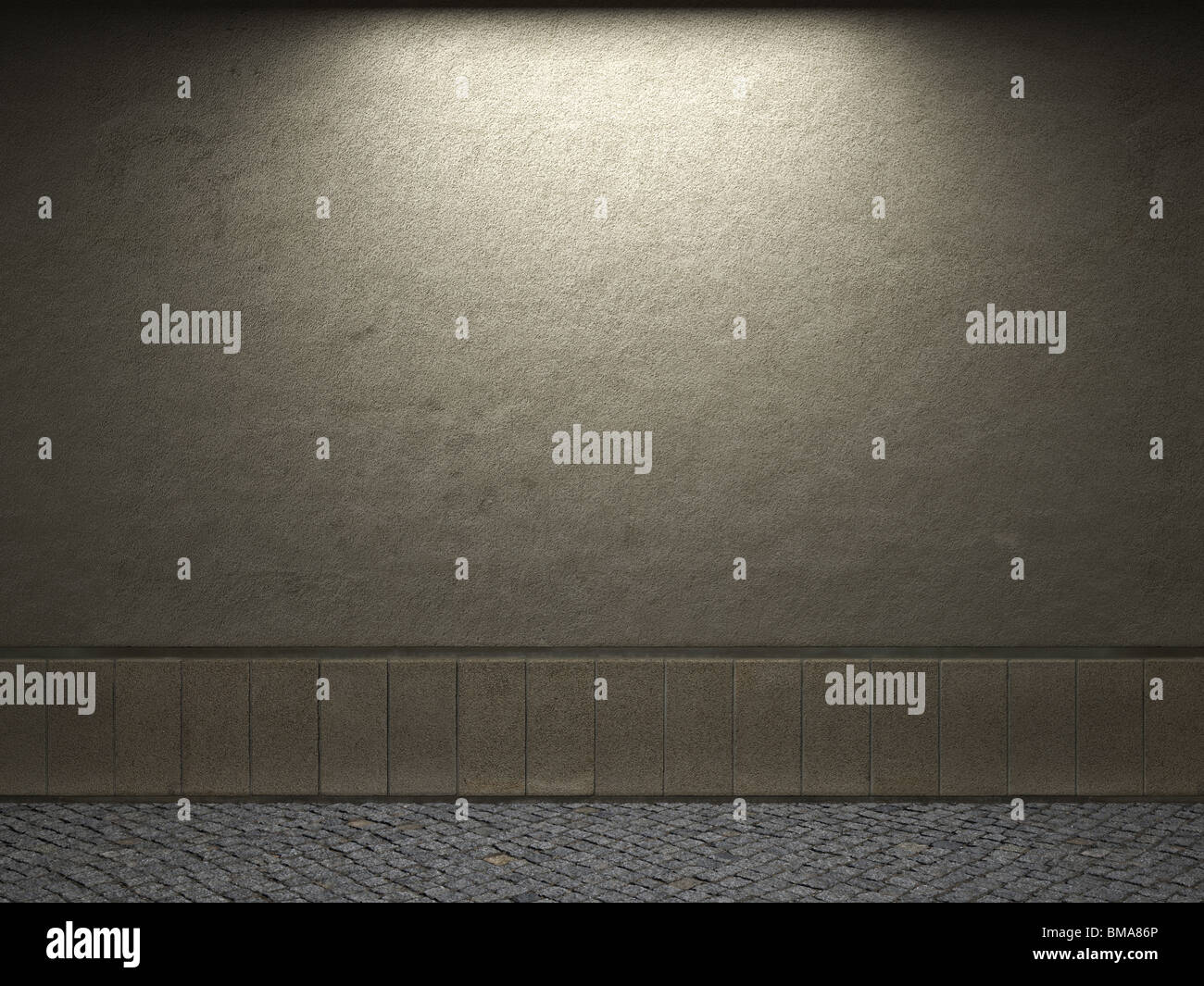 old concrete wall made in 3D graphics Stock Photo - Alamy